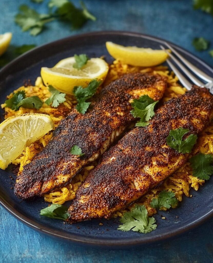 Blackened Fish with Cajun Spices