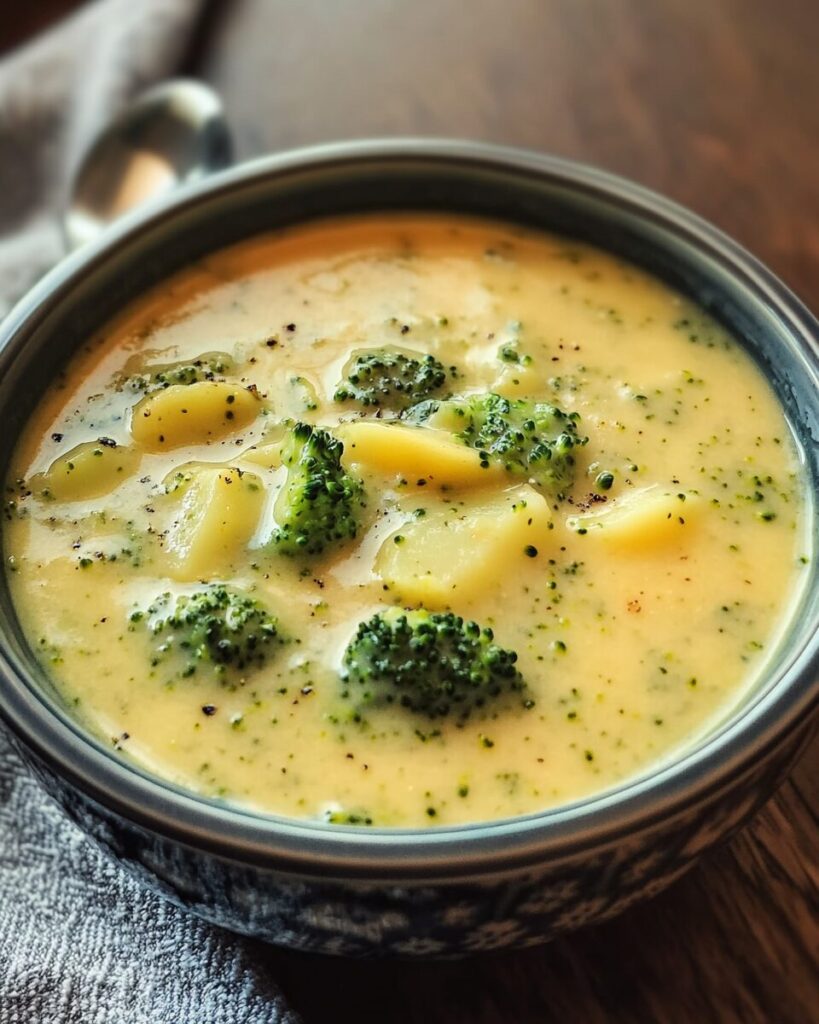 Creamy Potato Broccoli Cheddar Soup