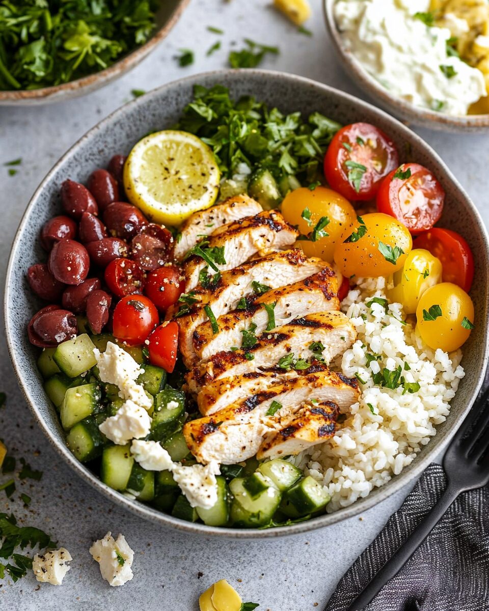 Healthy Greek Chicken Bowls