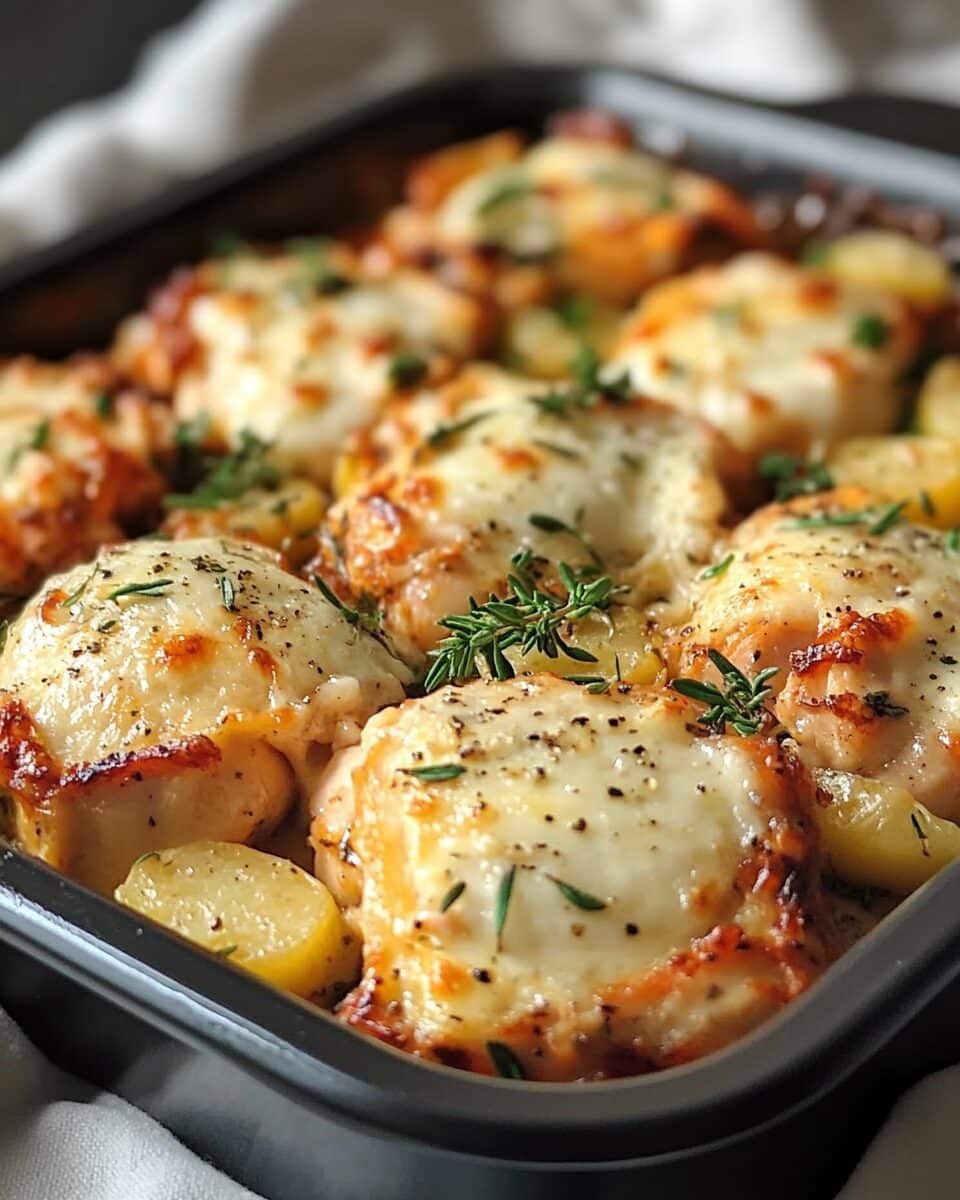 Creamy Garlic Chicken Bake
